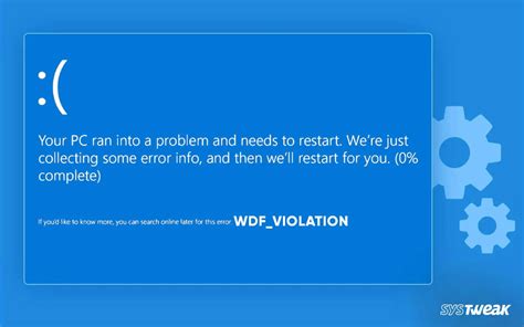 [fixed] Wdf Violation Blue Screen Error On Windows Pc