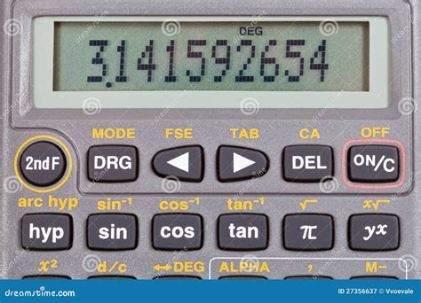 Scientific Calculator With Mathematical Functions Stock Image Image Of Mathematics