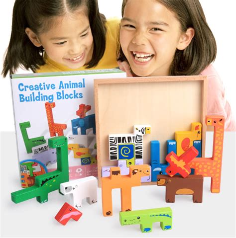 ხის ცხოველების ტეტრისი The Toy Shop სათამაშოების მაღაზია