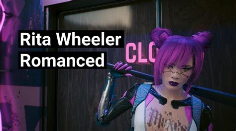 Rita Wheeler Romanced Cyberpunk 2077 Mod