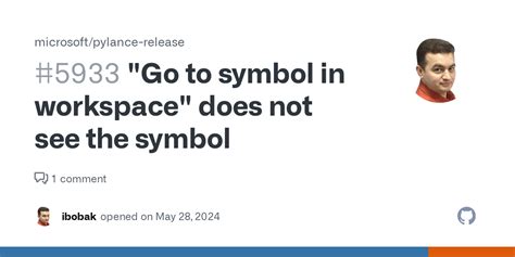 Go To Symbol In Workspace Does Not See The Symbol · Issue 5933 · Microsoftpylance Release