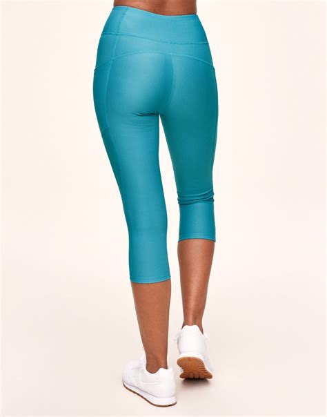 Remy Rib Lace Up Crop Medium Blue Crop Bottoms Xs Xl Adore Me