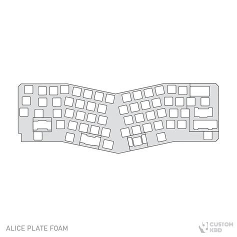 Alice Plate Foam Custom Kbd