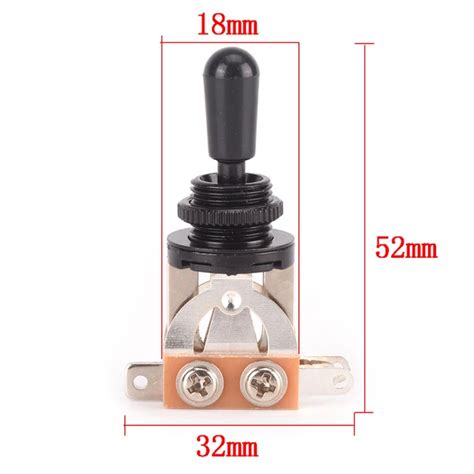 3 Way Switch Electric Guitar Pickup Toggle Switch Selector With Black Ti`fo 3 06 Picclick Ca