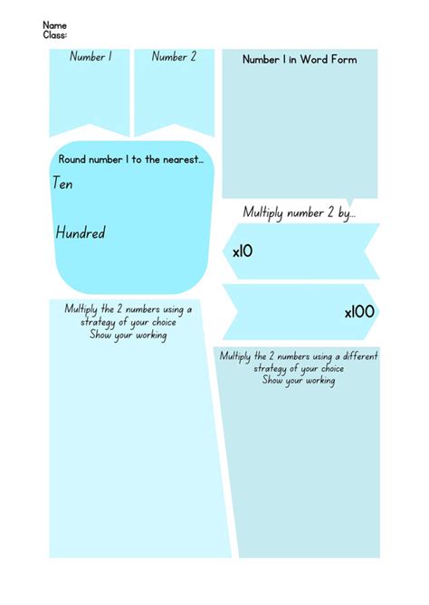 Page 10 Free And Customizable Multiplication Templates