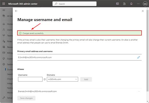 Change Microsoft 365 Primary SMTP Address O365info