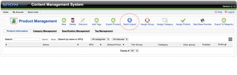 New Feature Batch Import Showcase