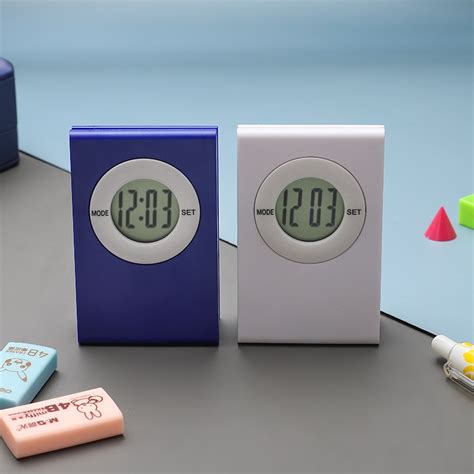 Clip On Mini Lcd Clock With Large Screen Display For Convenient Use And