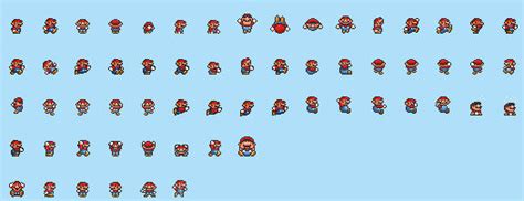 New Super Mario World Small Mario Sprite Sheet By