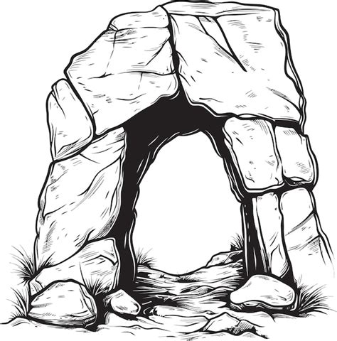Ancient Legacy Prehistoric Cave Logo Icon Neolithic Nest Stone Cave