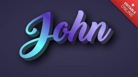 John Text Effect Generator TextStudio