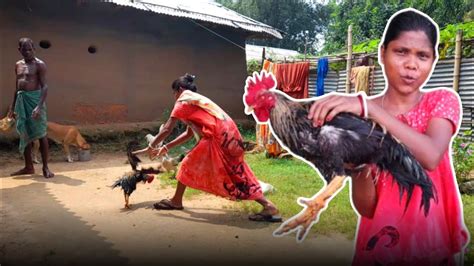 ঘরের দেশি মুরগি ধরে রান্না করে খাওয়ার মজাটাই আলাদা 🐓 Bengali Vlog Youtube