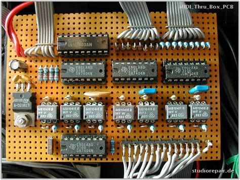 Gear Ancient Diys Midi Thru Box Pcb