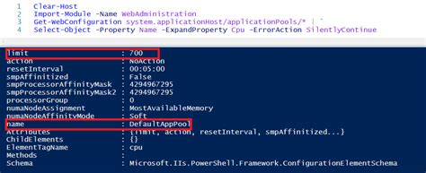 Cpu Limit In Iis Application Pools Limitation Cpu Des Application