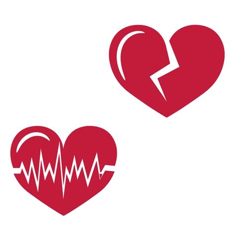 Premium Vector Electrocardiography Heart Illustrations