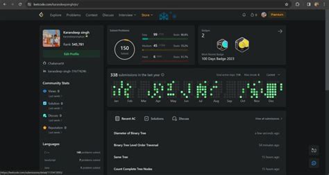 karandeep singh on linkedin leet dsa problemsolving