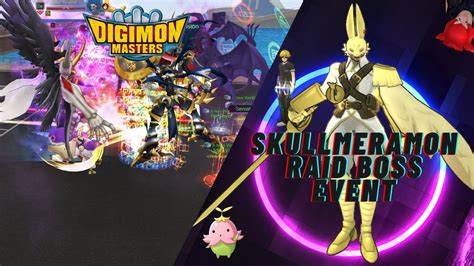 Digimon Masters Online NADMO Diarbbitmon VS SkullMeramon Raid Boss Event YouTube