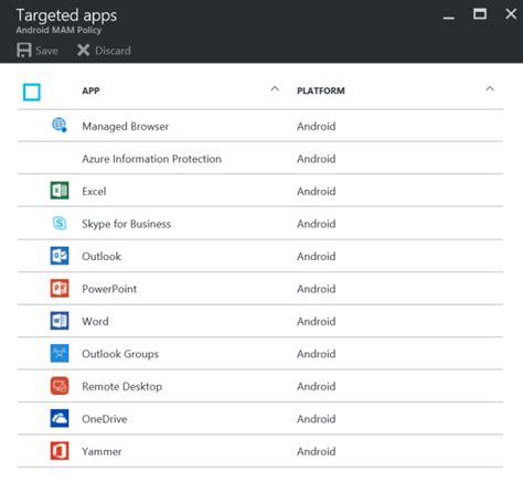 Intune Mam With And Without Mdm App List
