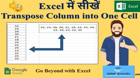 Transpose Column Into One Cell How To Convert Column Figure Into One