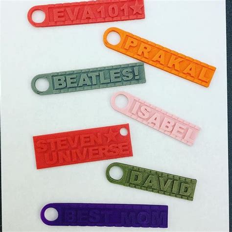 Some Of The Keychains Designed In Our Learn To 3d Print Workshop As Part Of Our New Creative