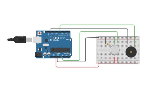 Circuit Design Smoke Detector Alarm System Tinkercad