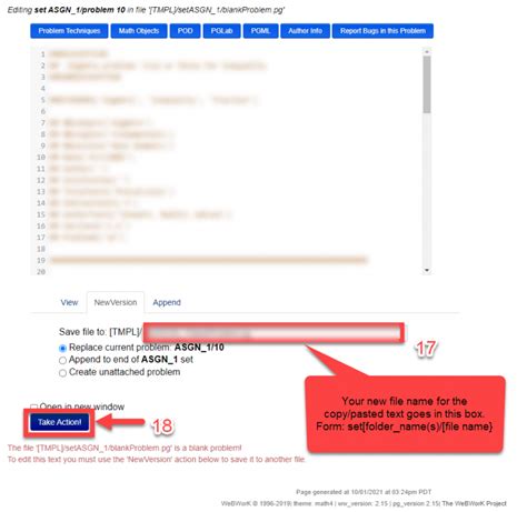 WeBWorK Centre For Instructional Support