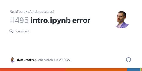 Introipynb Error · Issue 495 · Russtedrakeunderactuated · Github