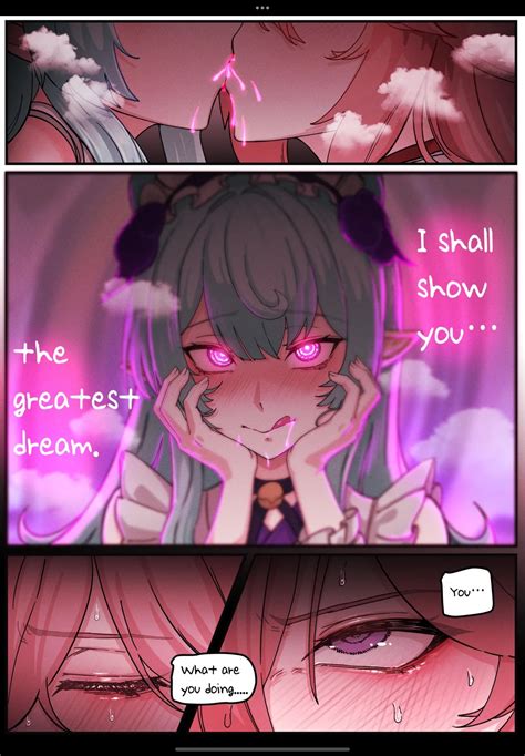 Rule 34 Closed Eyes Drooling Female Forced Kiss Genshin Impact Glowing Eyes Horori