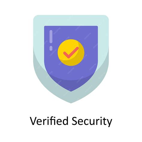 Premium Vector Verified Security Vector Flat Icon Design Illustration