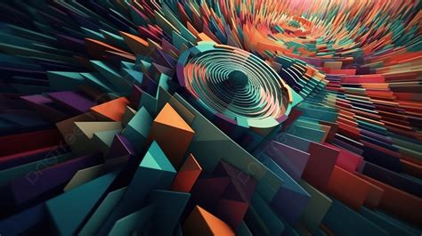 Geometric Shapes In An Abstract 3d Illustration Background 3d Blocks 3d Cube 3d Texture