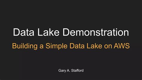 Building A Data Lake On AWS PDF