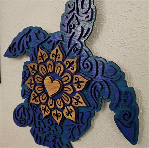 Mandala Turtle Houston Custom Print