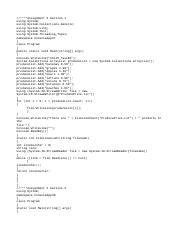 Assignment 5 C File Cs Assignment 5 Section 1 Using System Using
