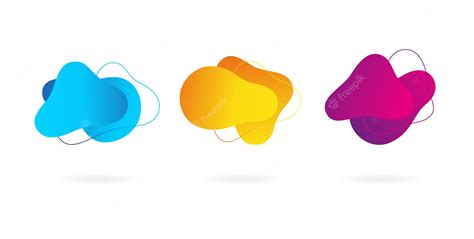 Premium Vector Abstract Gradient Vector Liquid Shape Background Fluid Colorful Forms Collection