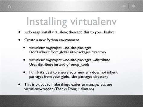 Virtualenv And Pip Isolated Python Environments