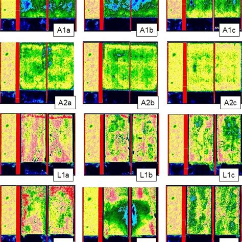 C Scan Ultrasonic Inspection Of The Manufactured Panels Each Plot Download Scientific Diagram