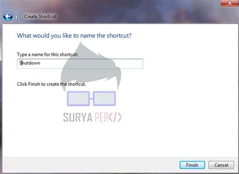 cara membuat shortcut shutdown restart sleep di windows 7 8 10