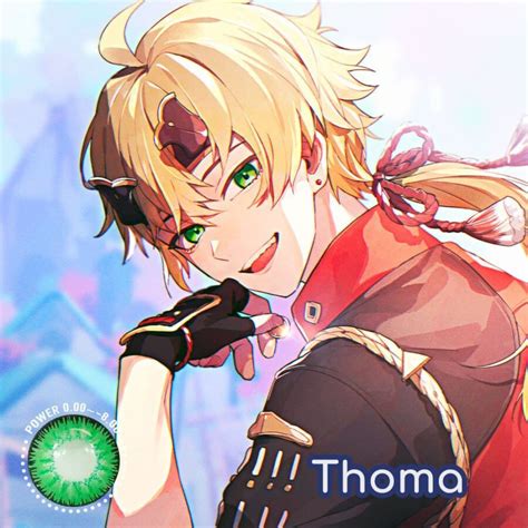 Genshin Impact Thoma Cosplay Contact Lenses Colored Contact Lenses Colored Contacts