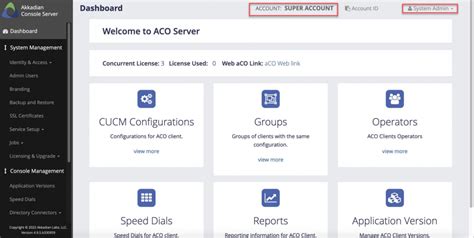 Managing As System Admin Akkadian Console Server