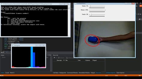 Opencv Camshift Tracking Demo Youtube