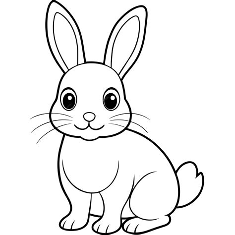 귀여운 토끼 색칠 책 터 18 프리미엄 벡터