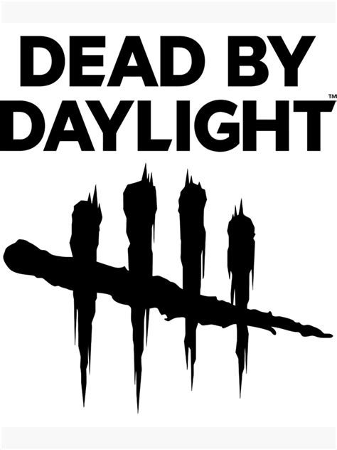 Dead By Daylight Merch Dead By Daylight Logo Poster For Sale By