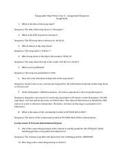 Topographic Map Primer Lab Assignment Pdf Topographic Map Primer Lab Assignment