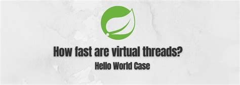omar ismail on linkedin spring boot 3 2 — how fast are virtual thread for hello world case