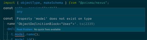 t model does not exist · issue 367 · graphql nexus nexus plugin prisma