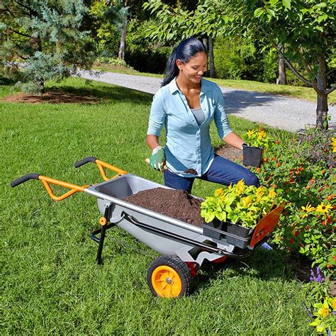 Worx Aerocart 8 In 1 Multi Function Wheelbarrow Yard Cart