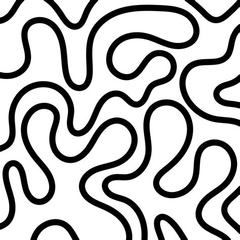 Trendy Abstract Wave Pattern Black And White Seamless Pattern Abstract Background Vector