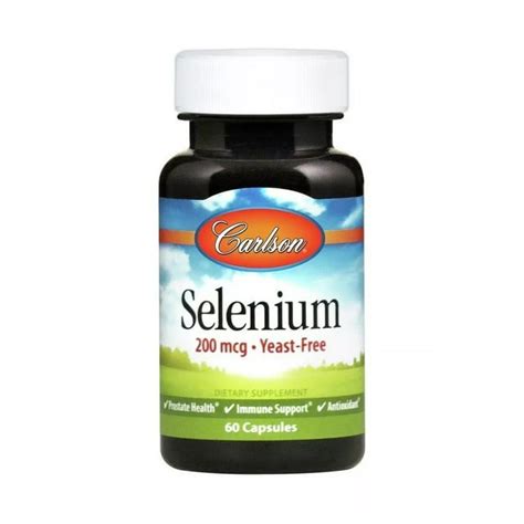 Aelona Carlson Laboratories Selenium 200mcg L Selenomethionine Organic 60 Capsule Catalog
