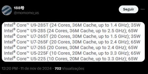 Leak Reveals Details Of Seven Non K Intel Core Ultra 200 CPUs ZaReason