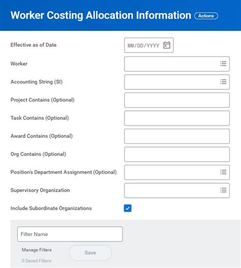 Workday Costing Allocation Suppliers Uva Finance